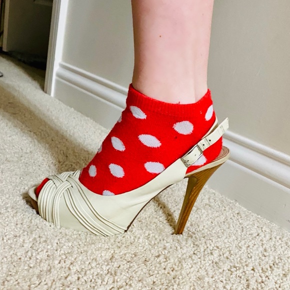 Aldo | Shoes | Hp X2 Cream Aldo Peep Toe Sling Back Sz 39 | Poshmark